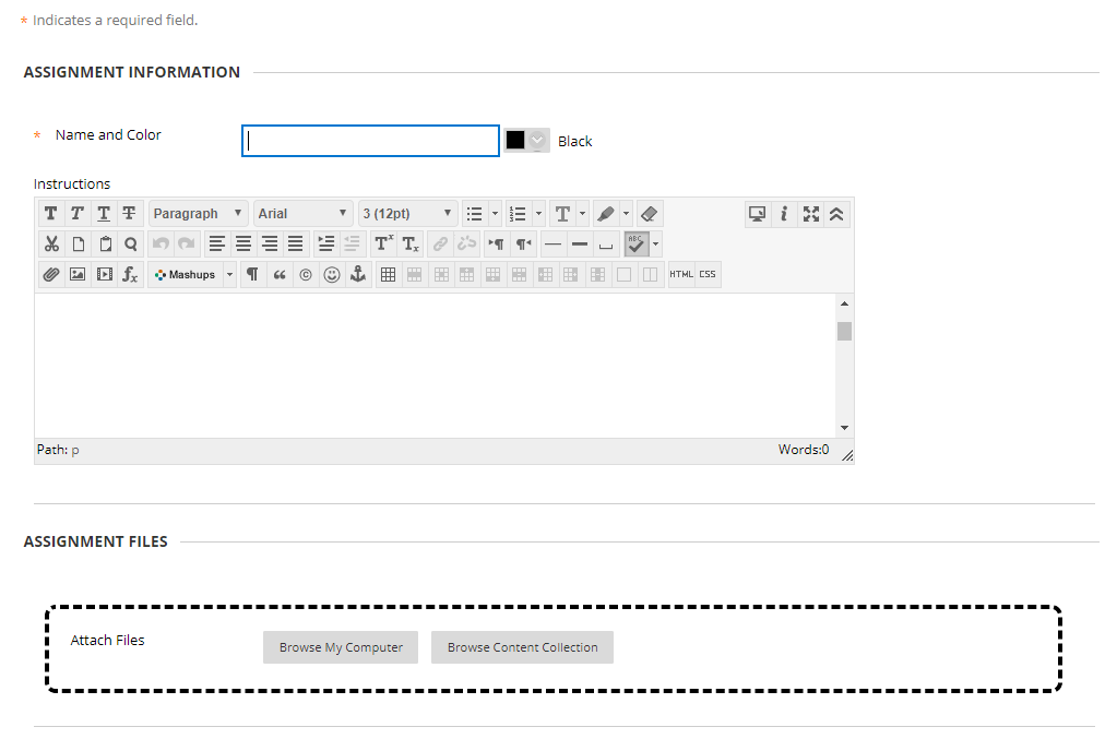 Blackboard Support | Creating an Assignment and letting students hand ...