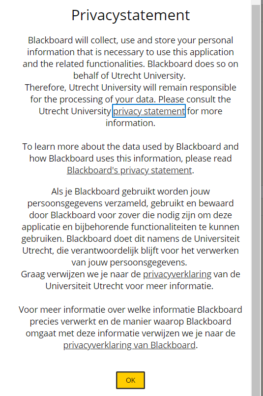 Blackboard support UU | Blackboard update - What's new?